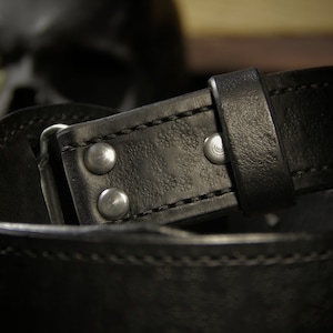 Unholy Belt With a Leather Buckle "sigil of Lucifer" - Etsy