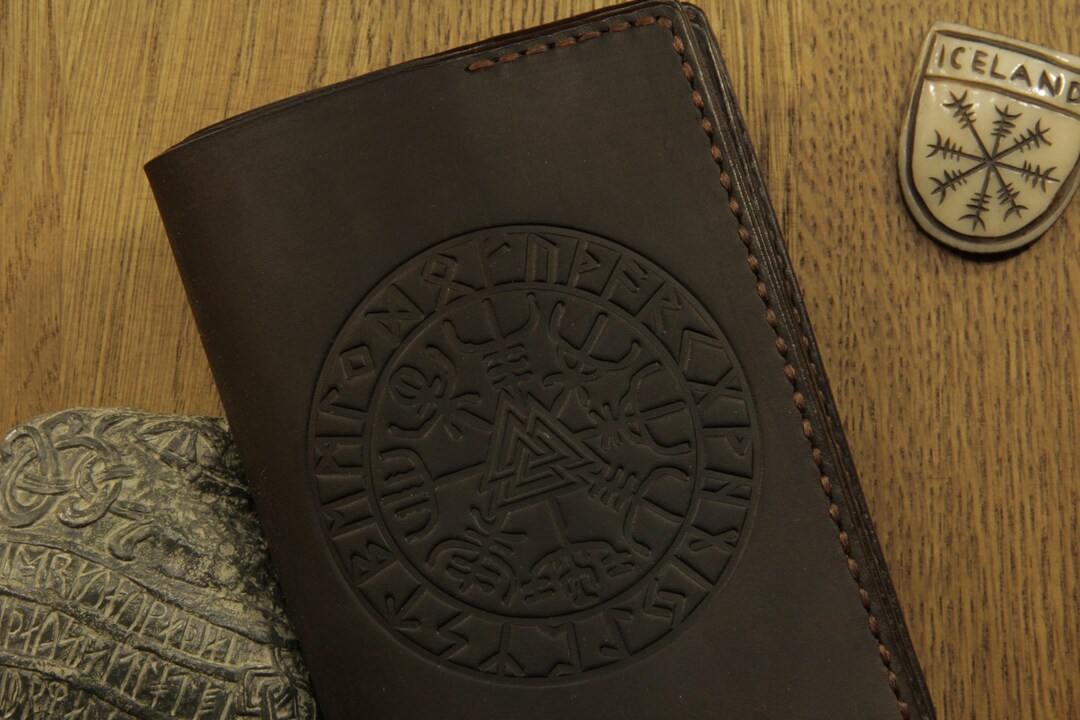 Runic Circle: Valknut. Passport Cover. Personalized Gift. - Etsy