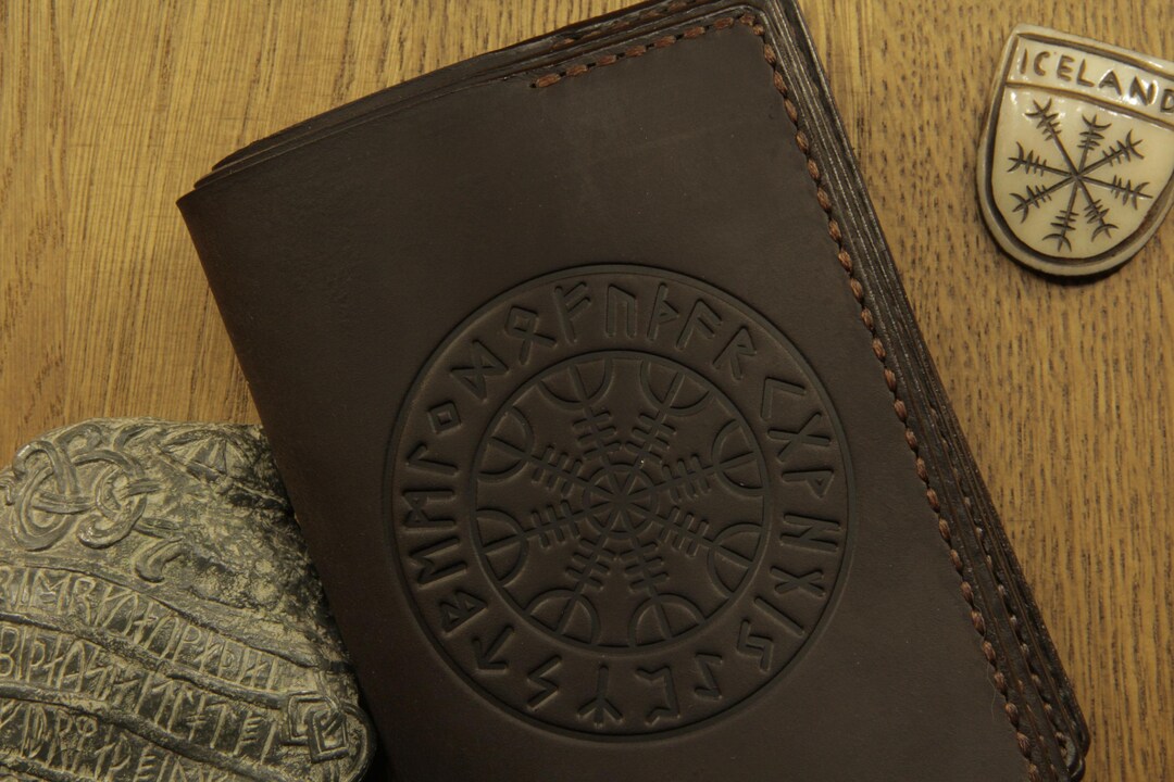 Runic Circle: Helm of Awe. Passport Cover. Personalized Gift. - Etsy