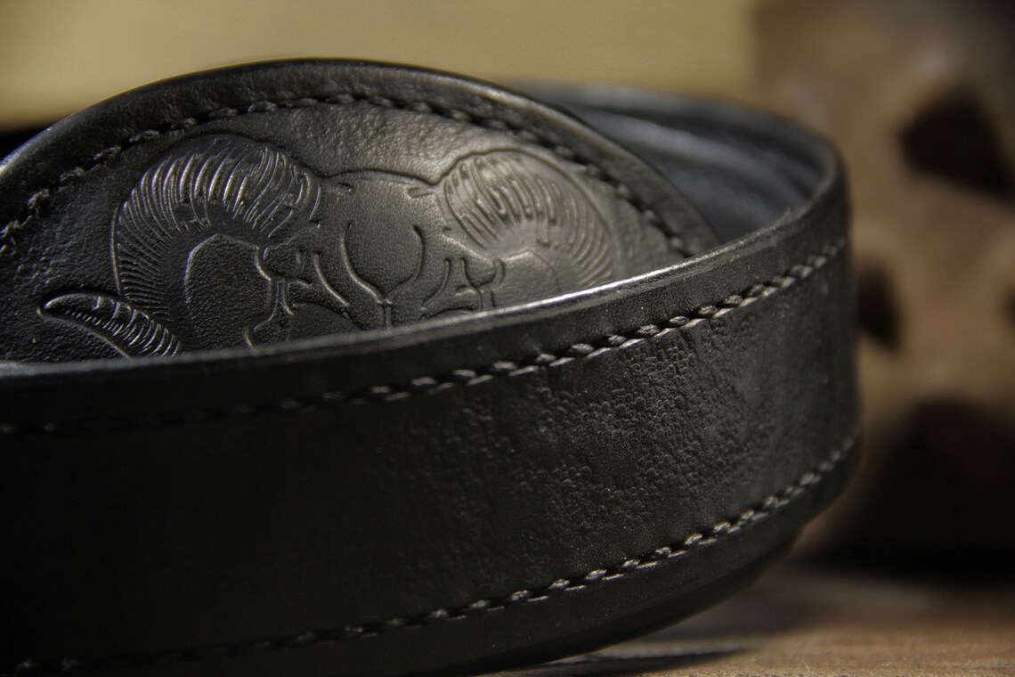 Unholy Belt With a Leather Buckle "skull" - Etsy
