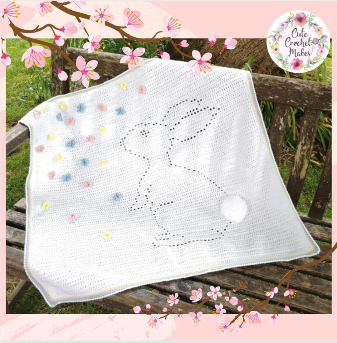 Spring Has Sprung Crochet Filet Pattern Baby Blanket Crochet - Etsy UK