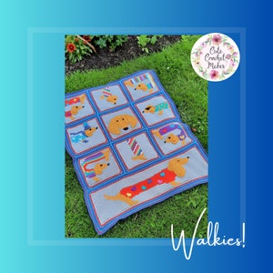 Walkies ! Crochet Dachshund Blanket Pattern: UK Terms (PDF) - Etsy