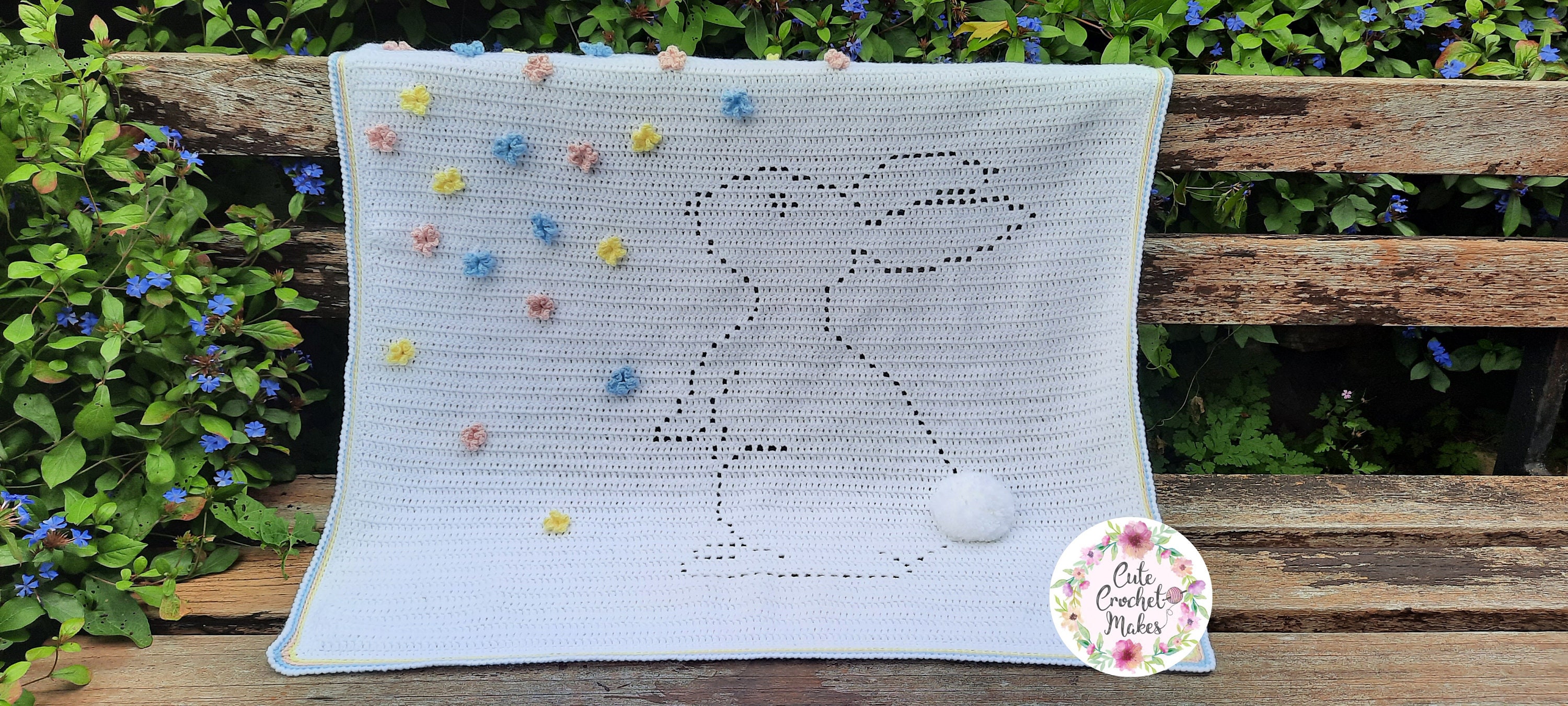 Spring Has Sprung Crochet Filet Pattern Baby Blanket Crochet - Etsy UK