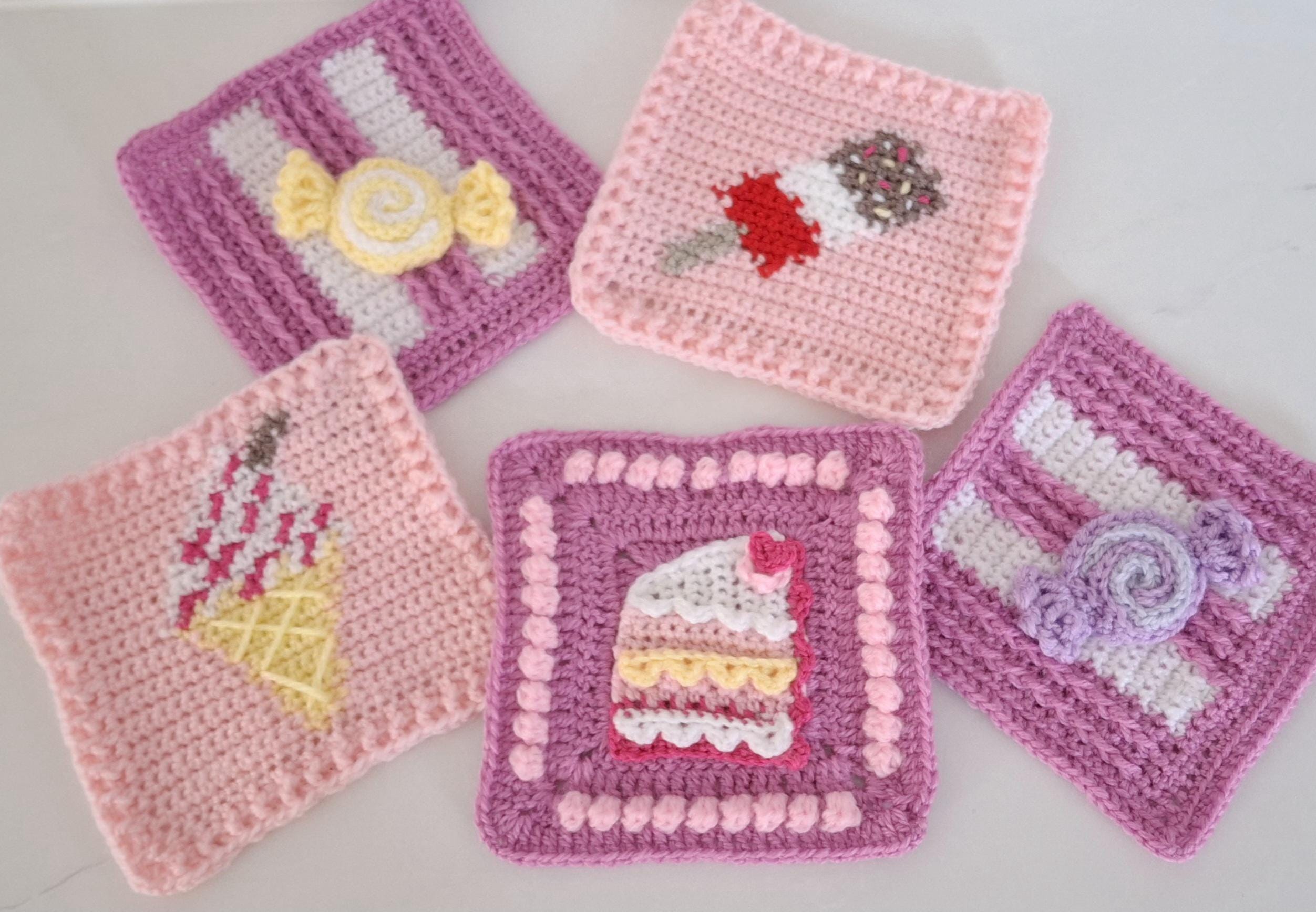 Sweet Treats Crochet Blanket Pattern PDF. - Etsy
