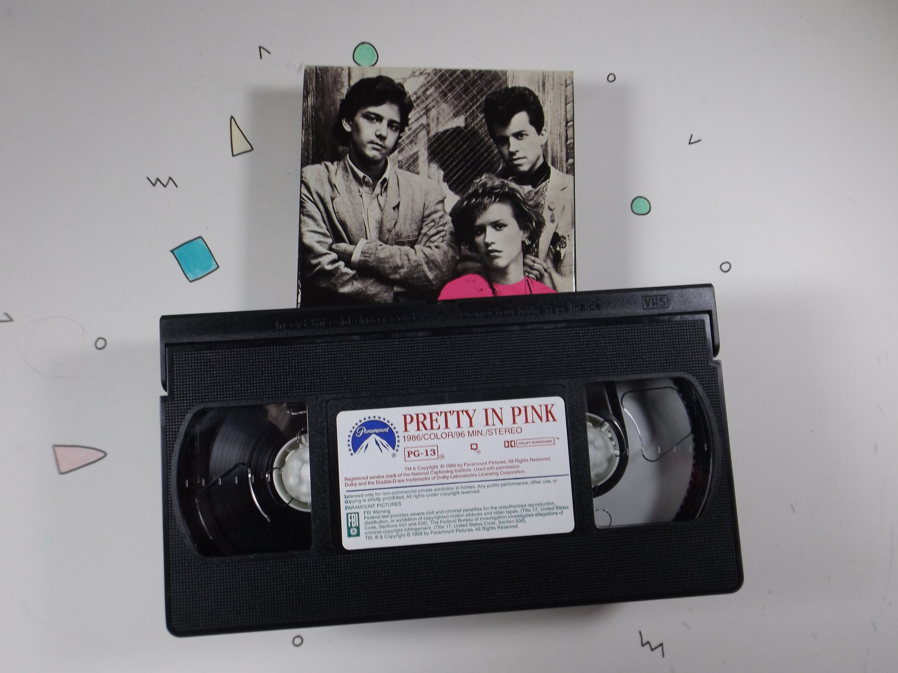 Pretty in Pink VHS Movie WOrking Good Condition Molly Ringwald 1986 ...