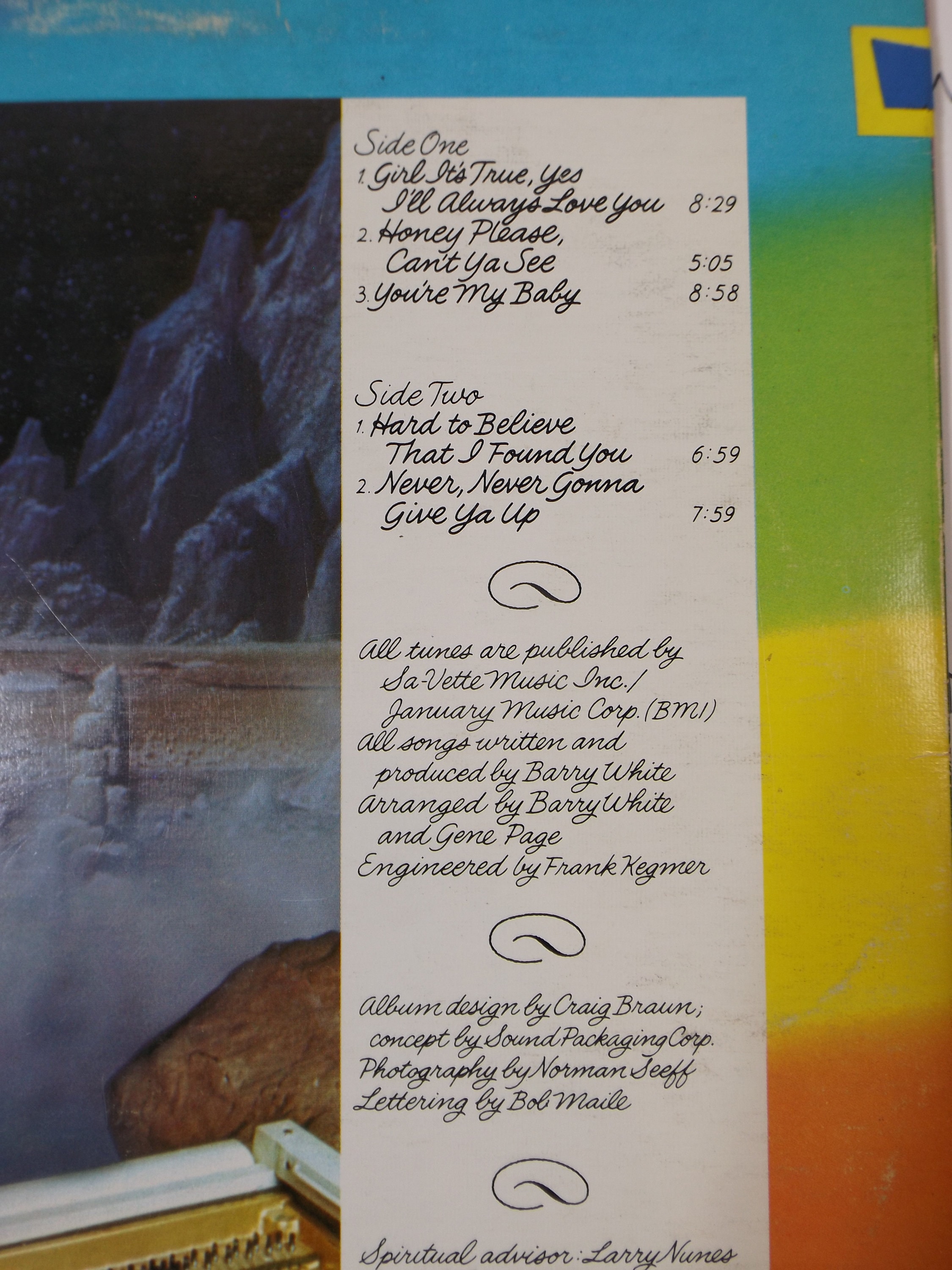 Barry White Record Stone Gon' 1973 Vintage Vinyl Stone Gon' 70's R&B ...