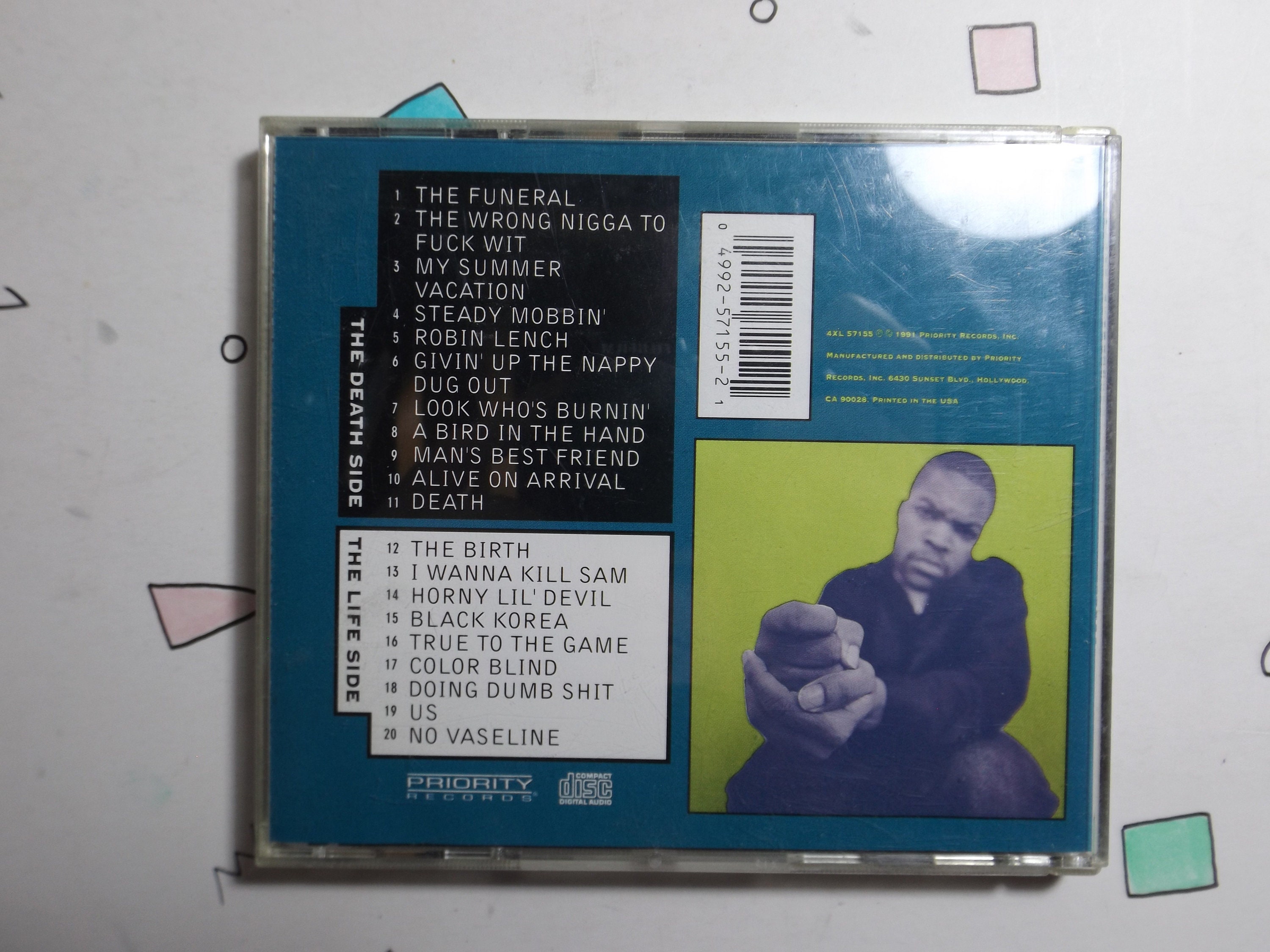 Ice Cube CD 1991 Death Certificate Album 90s Rap Hip Hop Ice Cube Album ...