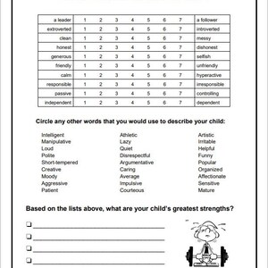 Parenting Worksheets for Parents - Etsy