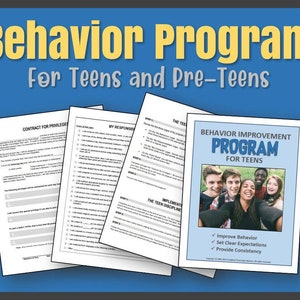 Parenting Teen Behavior Program W/ Chart - Etsy