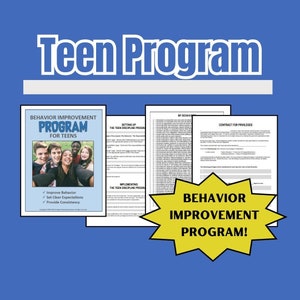 Parenting Teen Behavior Program W/ Chart - Etsy