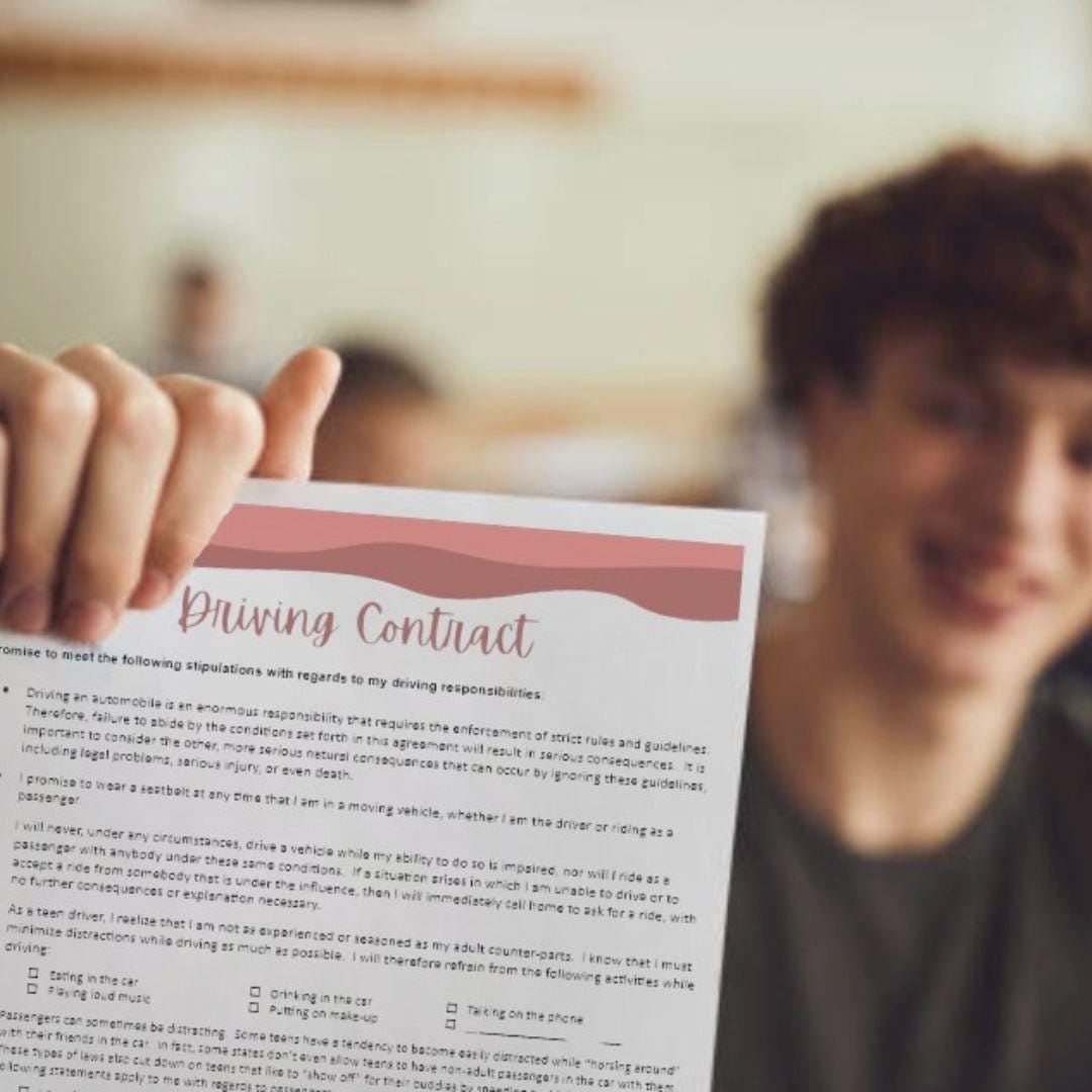 Teen Behavior Contract Templates: Family Agreements (PDF & Word) - Etsy