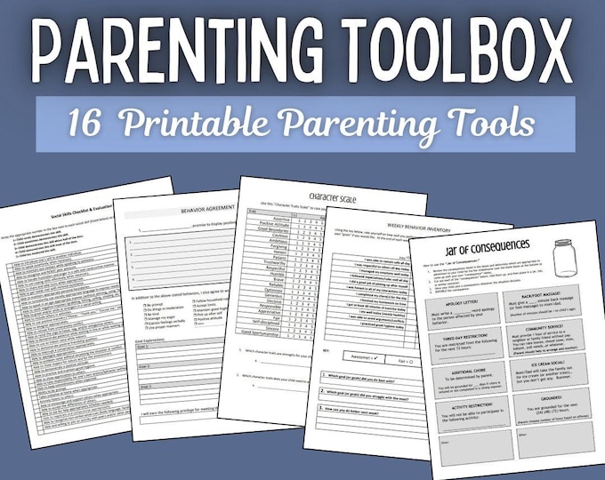 16 Printable Parenting Tools: Charts, Worksheets, and Behavior ...