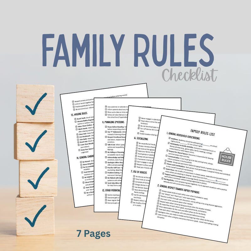Family Rules - Etsy UK