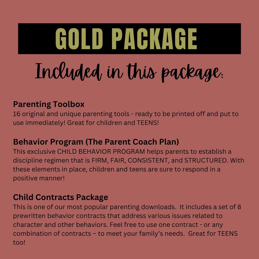 Parenting Package Gold - Etsy