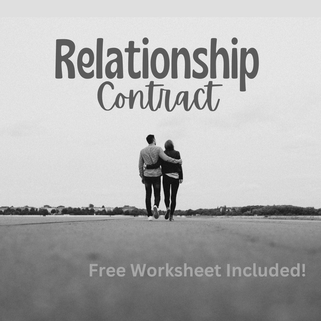 Relationship Agreement for Couples | Commitment Contract | Expectations ...
