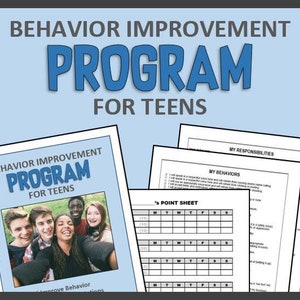 Parenting Teen Behavior Program W/ Chart - Etsy