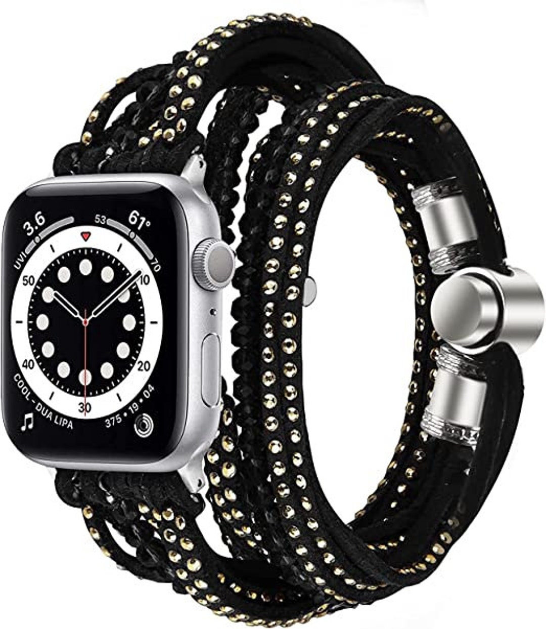 Fabric Easy Wrap-around Band for Apple Watch 38/40/41mm and 42/44/45mm ...