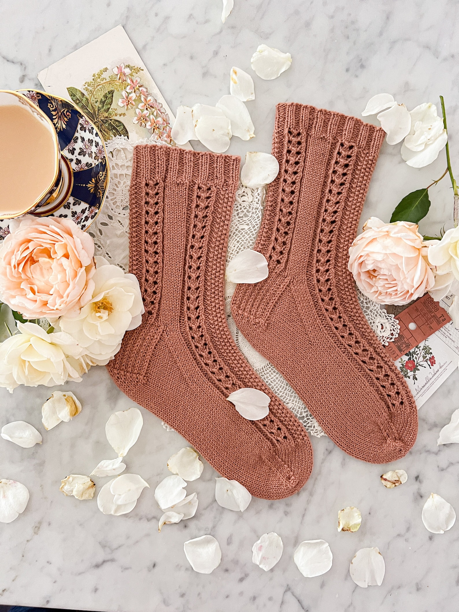 Knitting Pattern: Creme Brulee Socks / Textured Sock Knitting Pattern ...