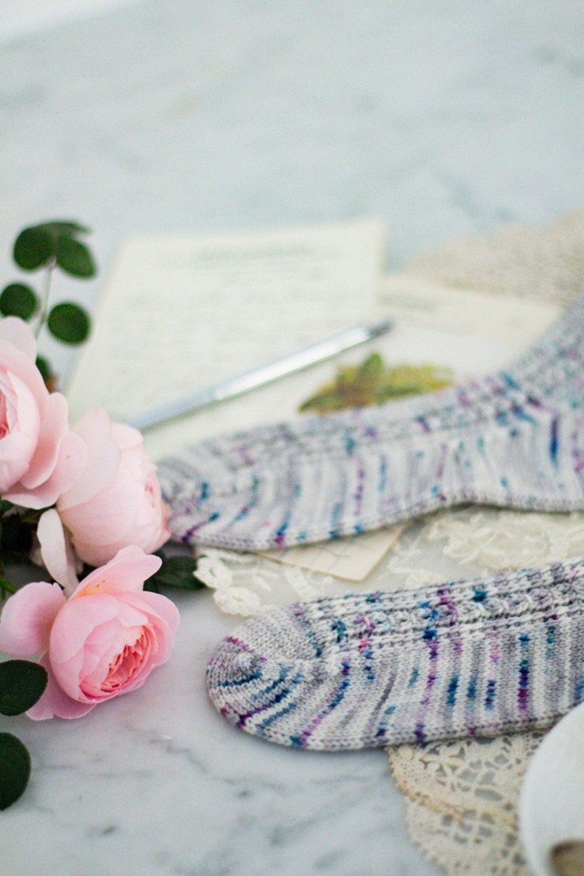 Knitting Pattern: Onshore Breeze Socks / Textured Socks Knitting ...