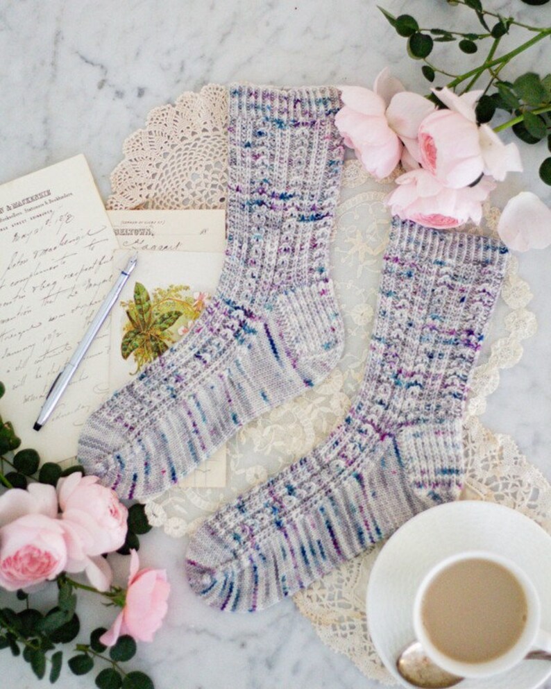 Knitting Pattern: Onshore Breeze Socks / Textured Socks Knitting ...