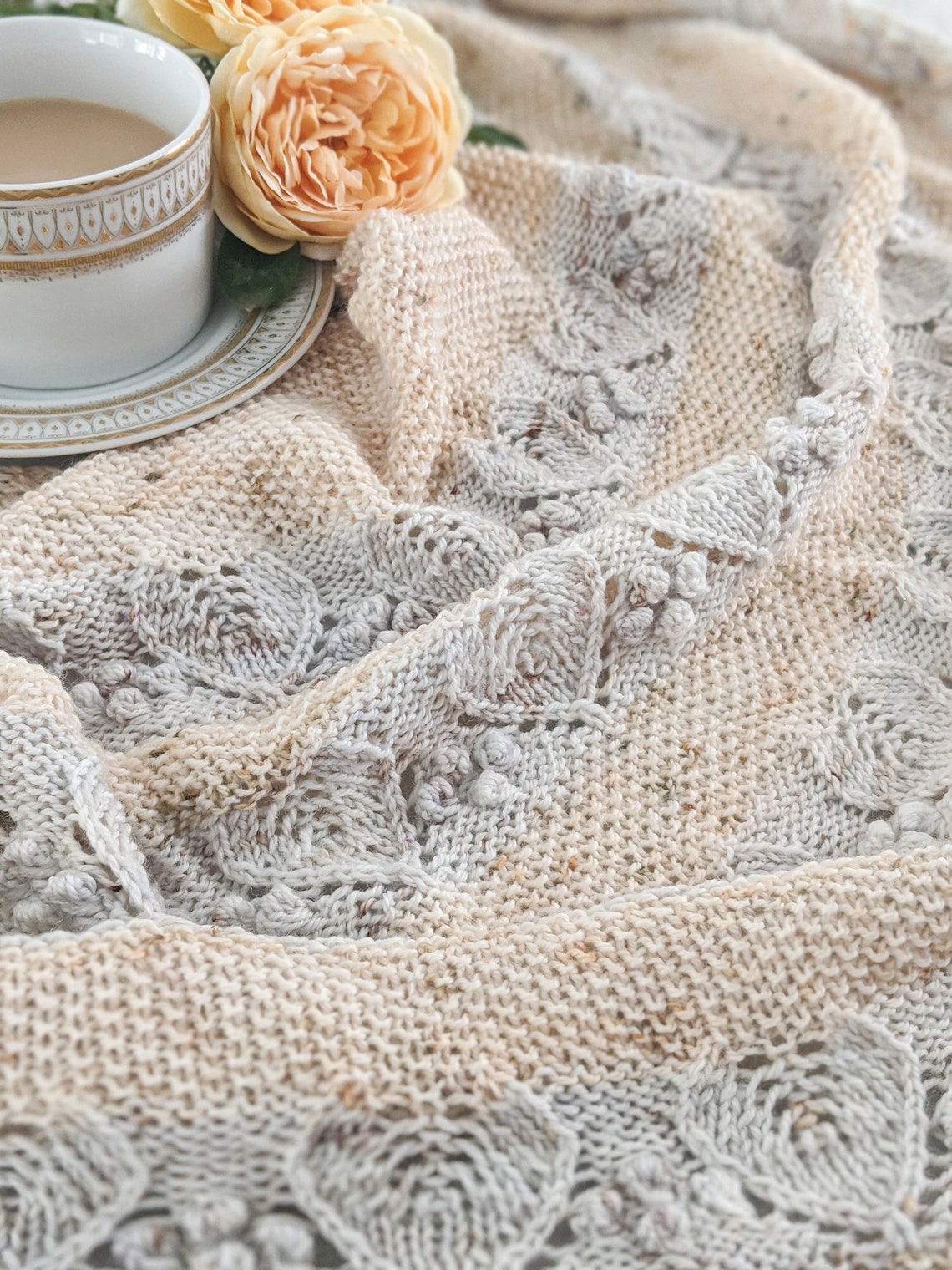 Knitting Pattern: Shortbread Shawl / Digital Knitting Pattern, Crescent ...