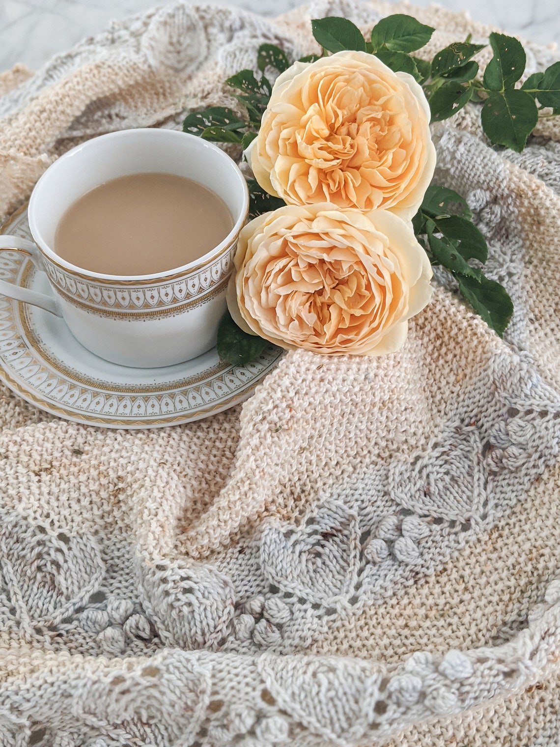 Knitting Pattern: Shortbread Shawl / Digital Knitting Pattern, Crescent ...