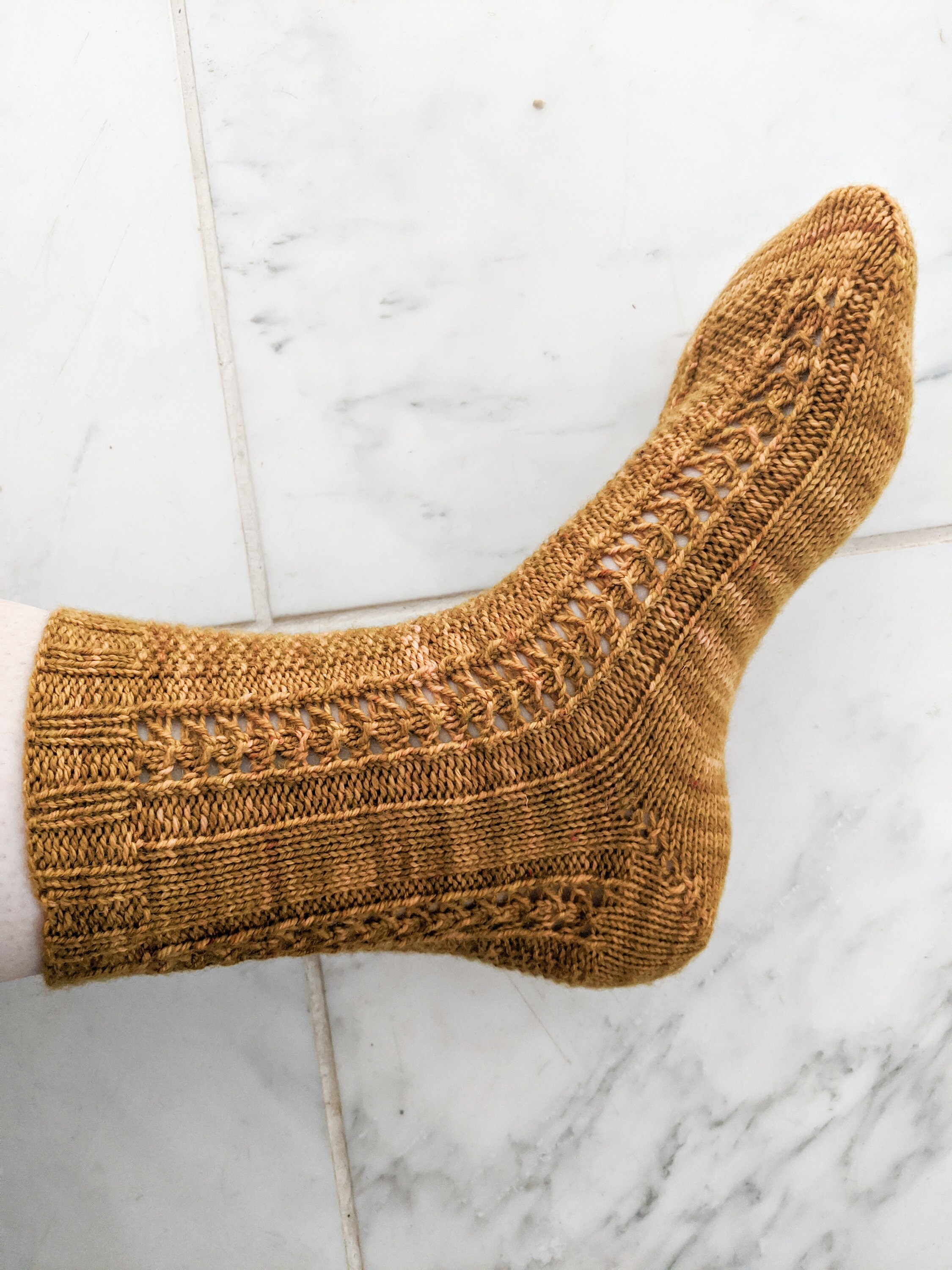 Knitting Pattern: Creme Brulee Socks / Textured Sock Knitting Pattern ...