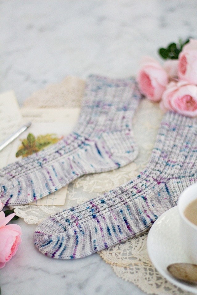 Knitting Pattern: Onshore Breeze Socks / Textured Socks Knitting ...