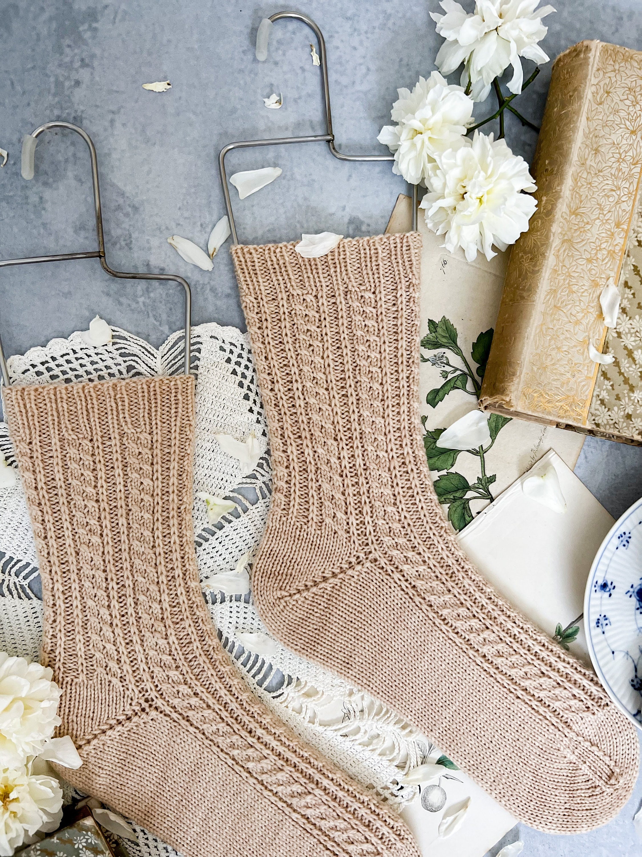Knitting Pattern: Seaward Flow Socks / Textured Socks Knitting Pattern ...