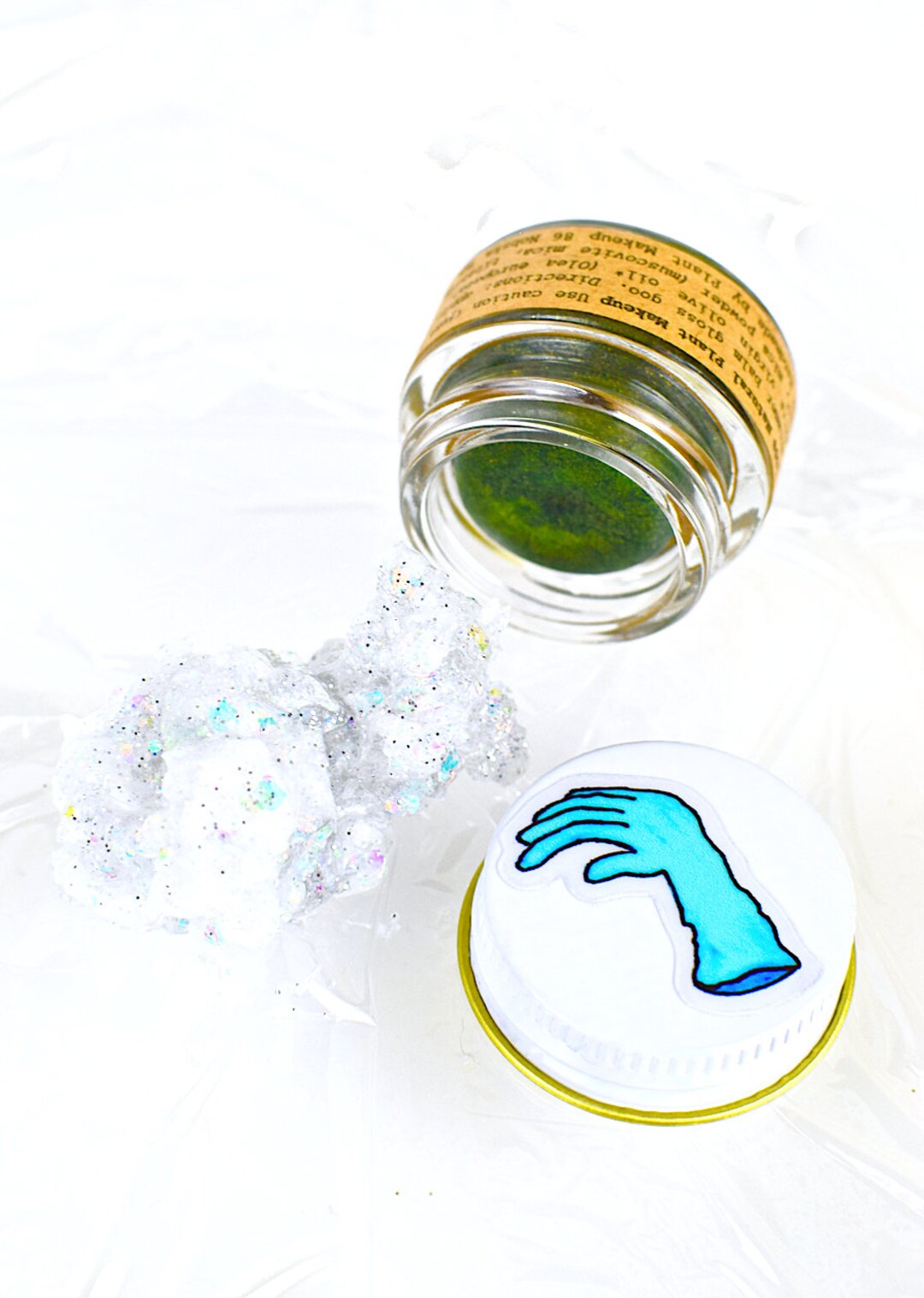 GOBLIN GOO . Plant Makeup, All Natural Green Shimmer Balm - Etsy