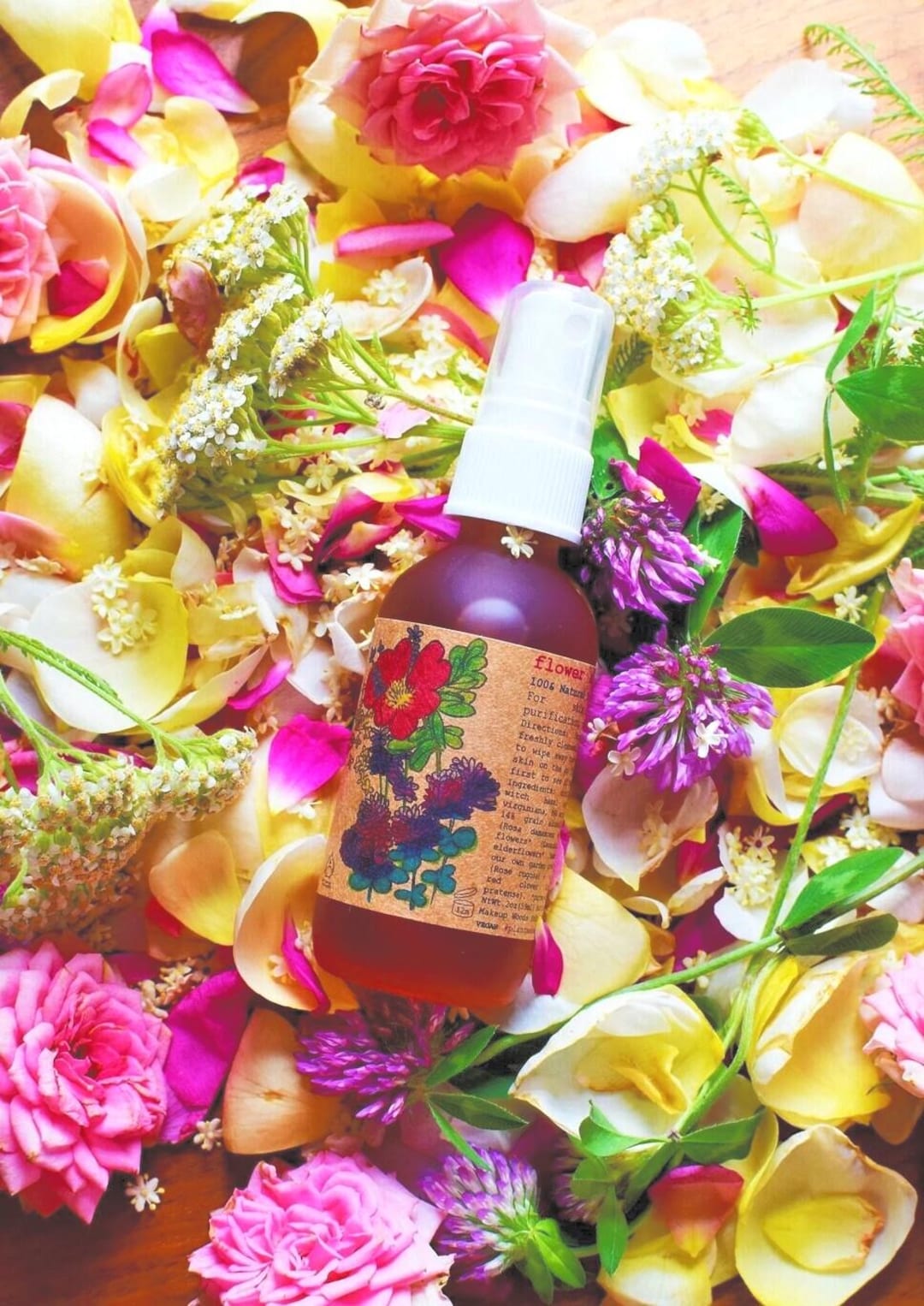 Flower Music Mist . Natural Face + Body Toner, Astringent, Makeup ...