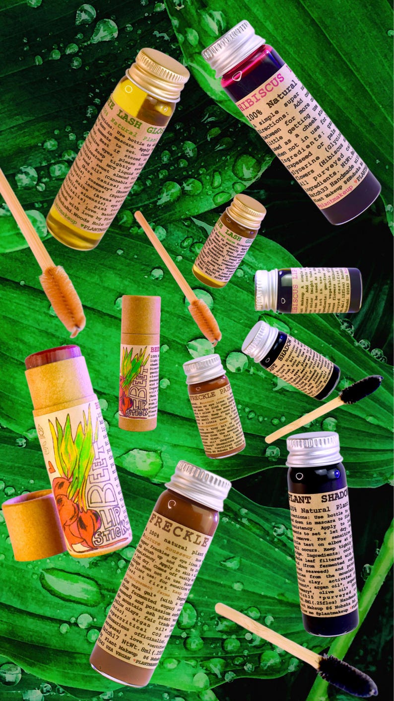 Plant Shadow Mascara . Zero Waste Botanical Vegan Makeup Paint for ...