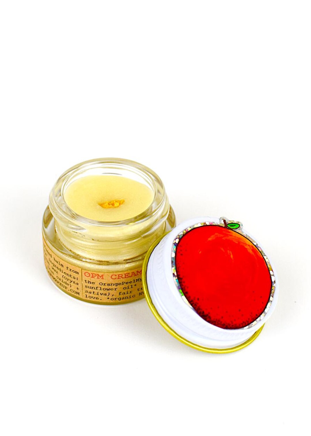 Orange Creamsicle Shimmer Balm . Plant Makeup Natural Vegan Fruit ...