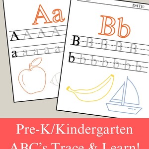 Alphabet Learning Worksheet Bundle Entire Alphabet Coloring, Tracing ...