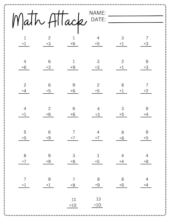 Math Design Worksheets