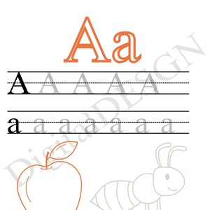 Alphabet Learning Worksheet Bundle Entire Alphabet Coloring, Tracing ...