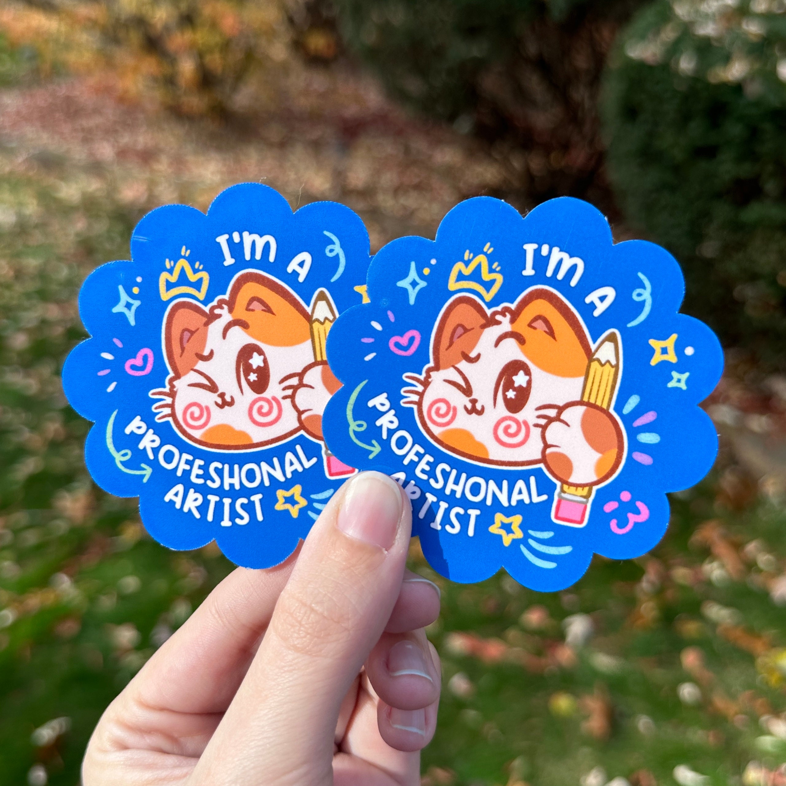 I'm a profeshonal Artist Vinyl Sticker - Etsy