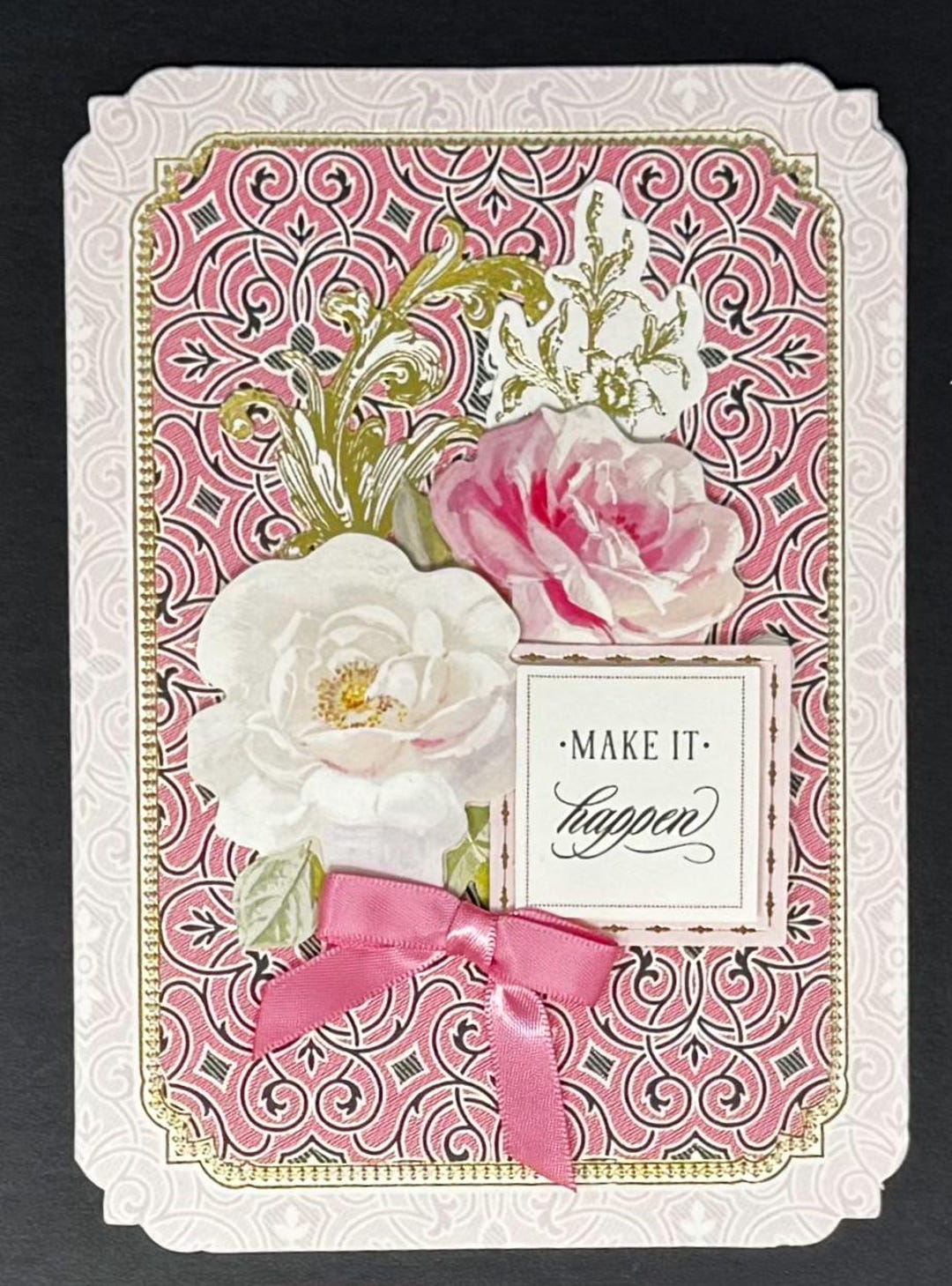 Decorative Corner 5x7 Handmade Encouragement Make It Happen You Are ...