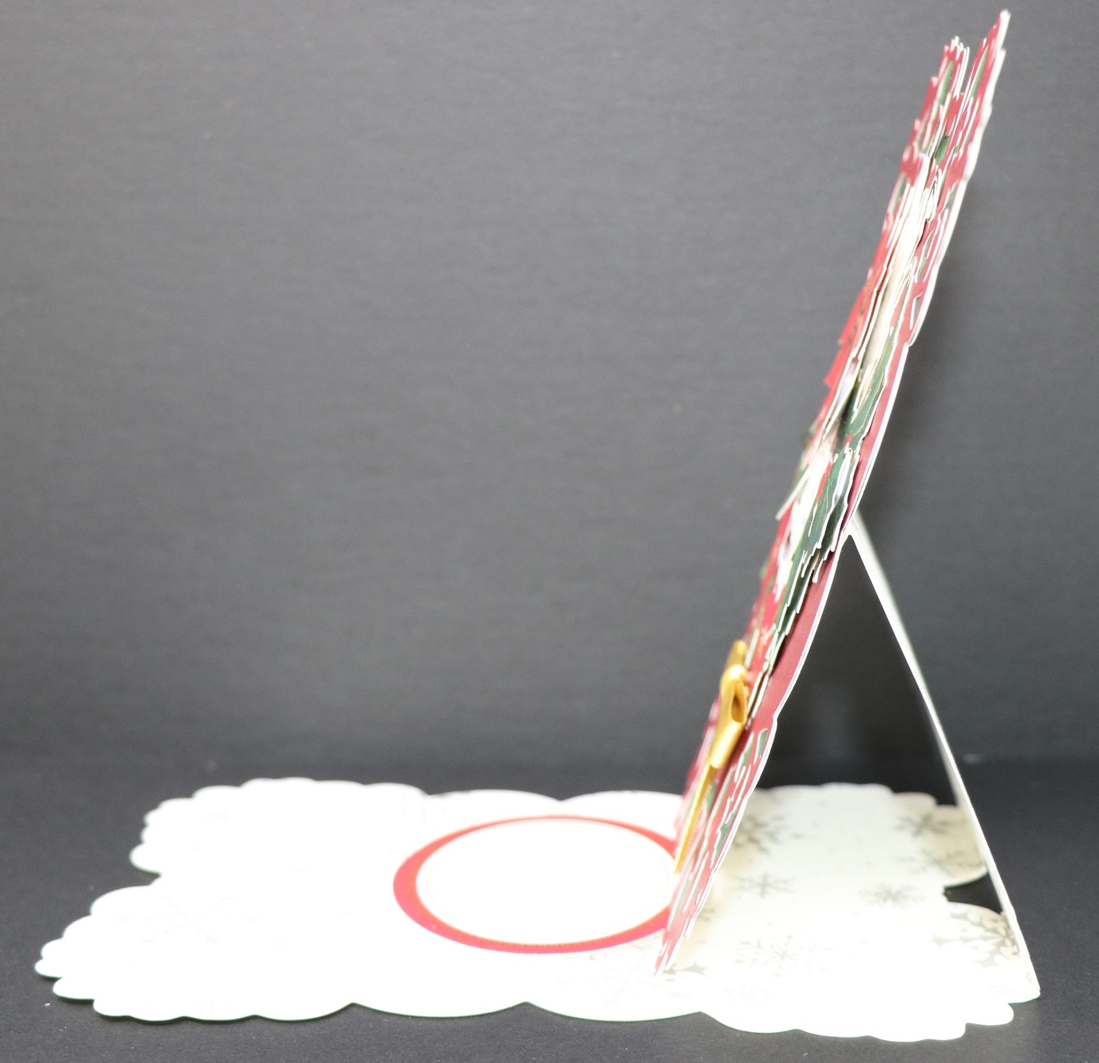 Handmade Elegant Victorian Vintage Red 5x7 'tis the Season Christmas ...