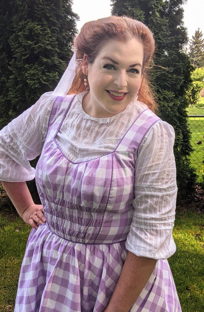 Cottagecore Jumper Dress Sewing Pattern // Plus Size Dress Pattern ...