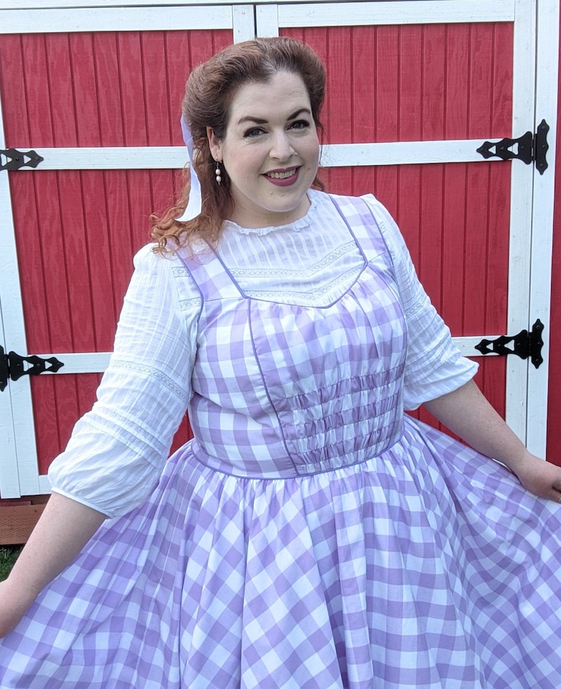 Cottagecore Jumper Dress Sewing Pattern // Plus Size Dress Pattern ...