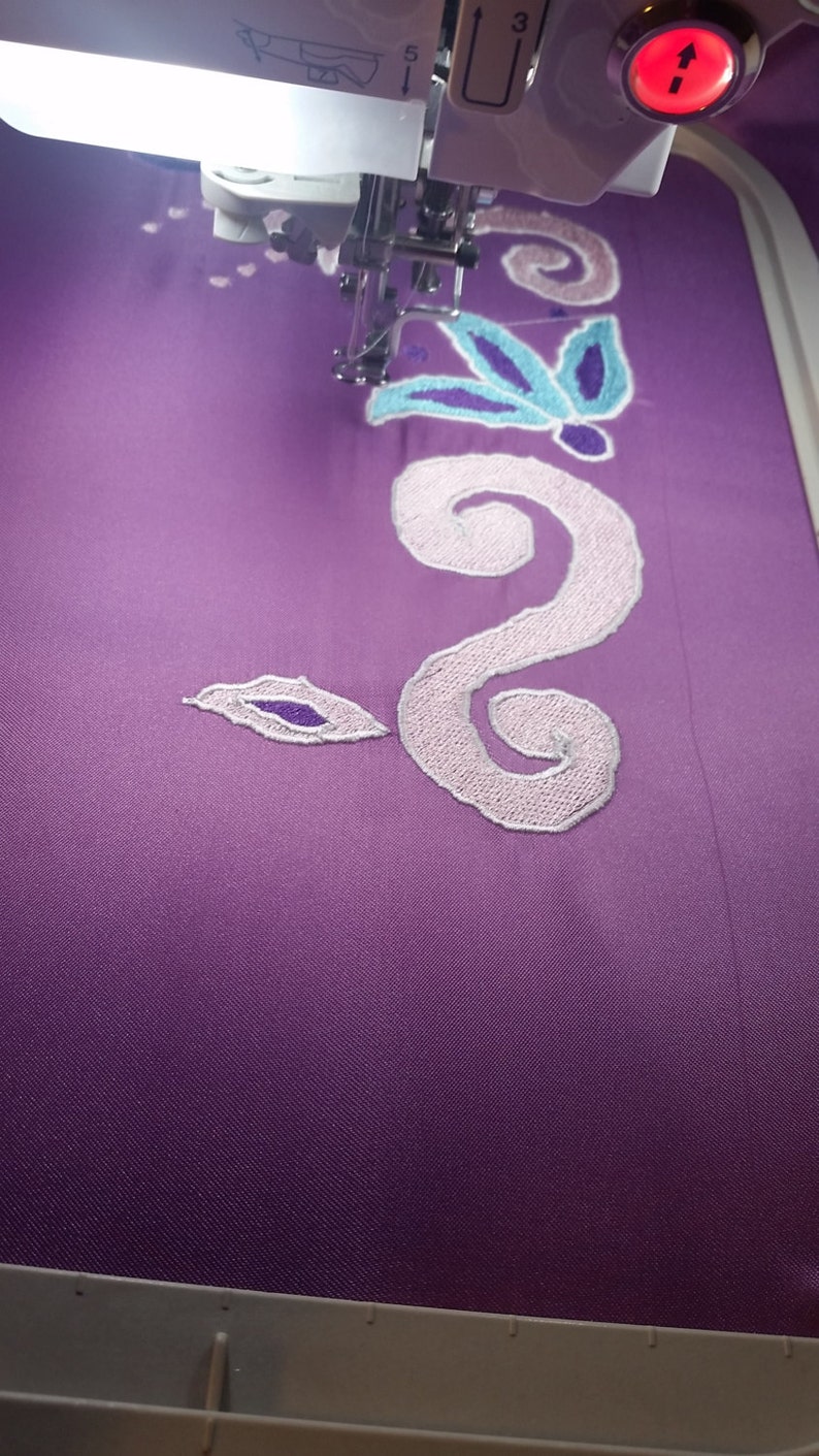 Rapunzel Embroidery - Rapunzel Skirt Embroidery - Machine Embroidery ...