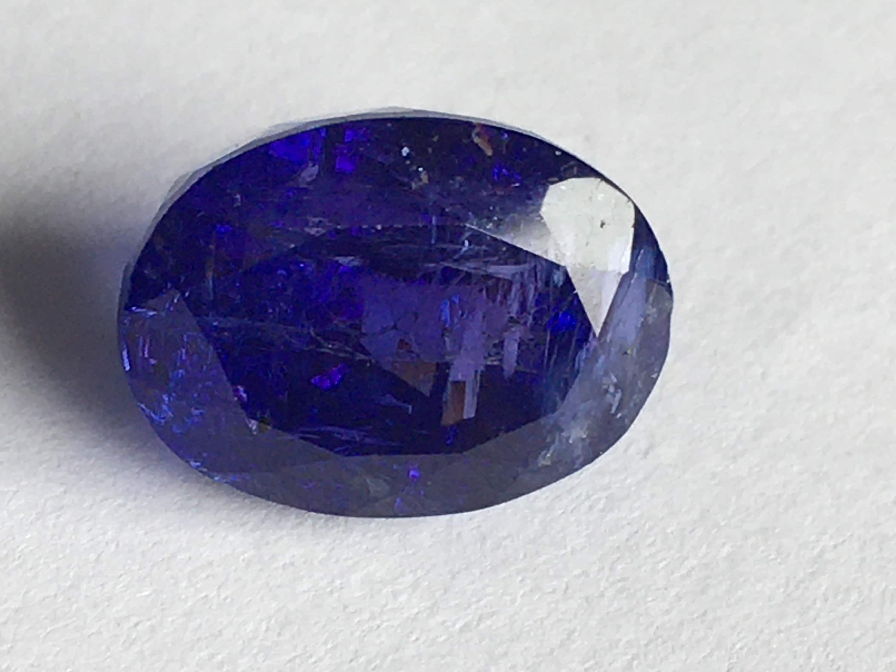 Hermosa tanzanita natural facetada piedra preciosa de forma | Etsy