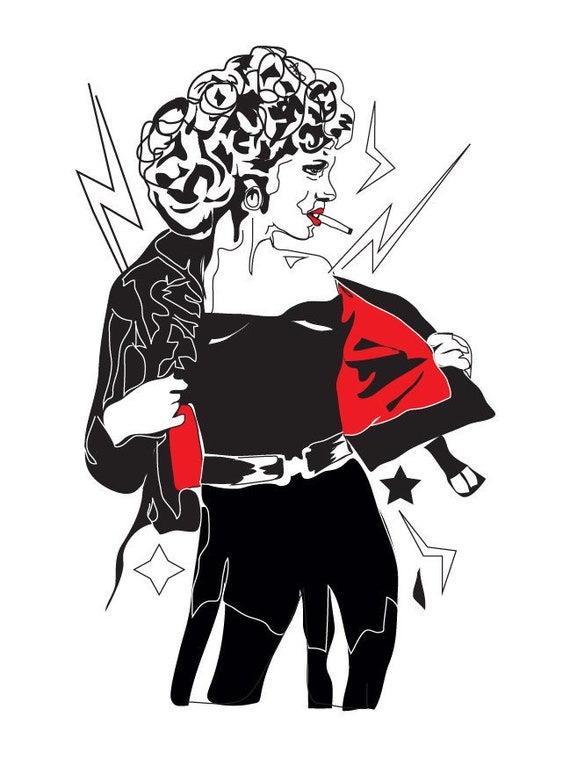 Olivia Newton-john Sandy Grease Vintage Cinema Art - Etsy