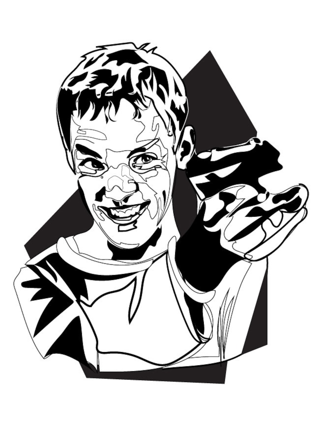 Stu Macher - Scream - Black and White Art Print - Etsy