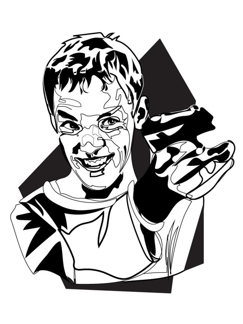 Stu Macher Scream Black and White Art Print - Etsy