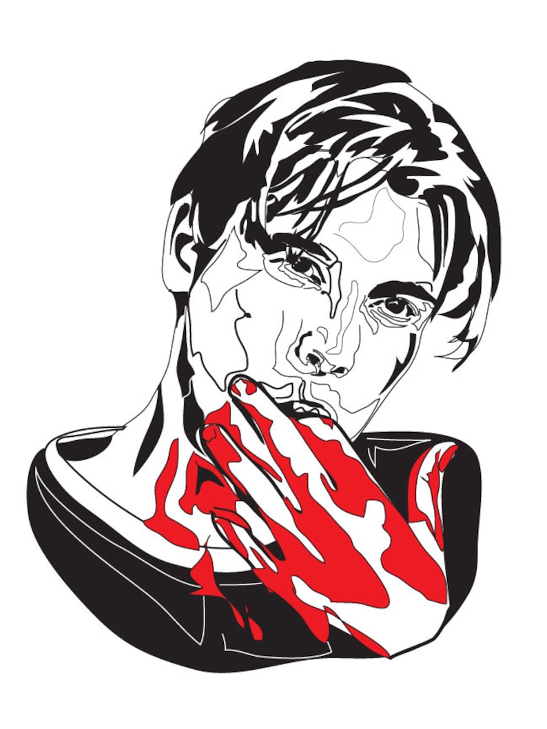 Billy Loomis Scream Black and White Art Print - Etsy