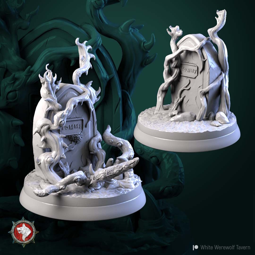 Grave Mimic Grave White Werewolf Tavern Fantasy Miniature Resin 3D ...