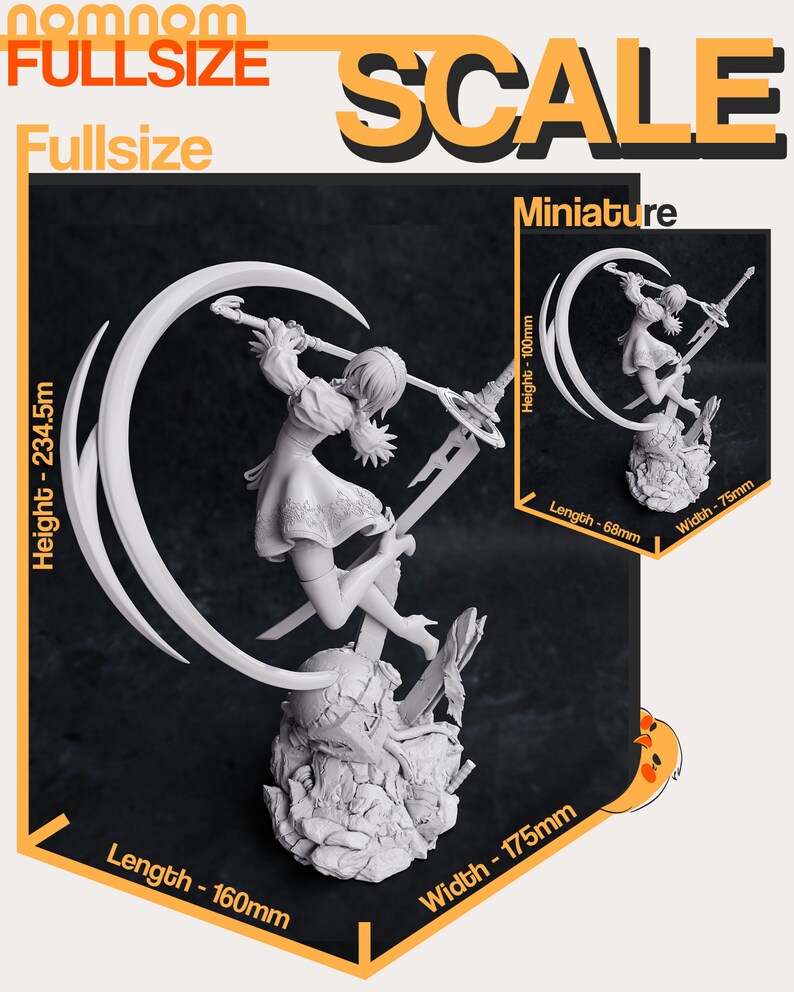 Android Figure | Resin 3D Print | Anime Sculpture | DIY KIT - Etsy