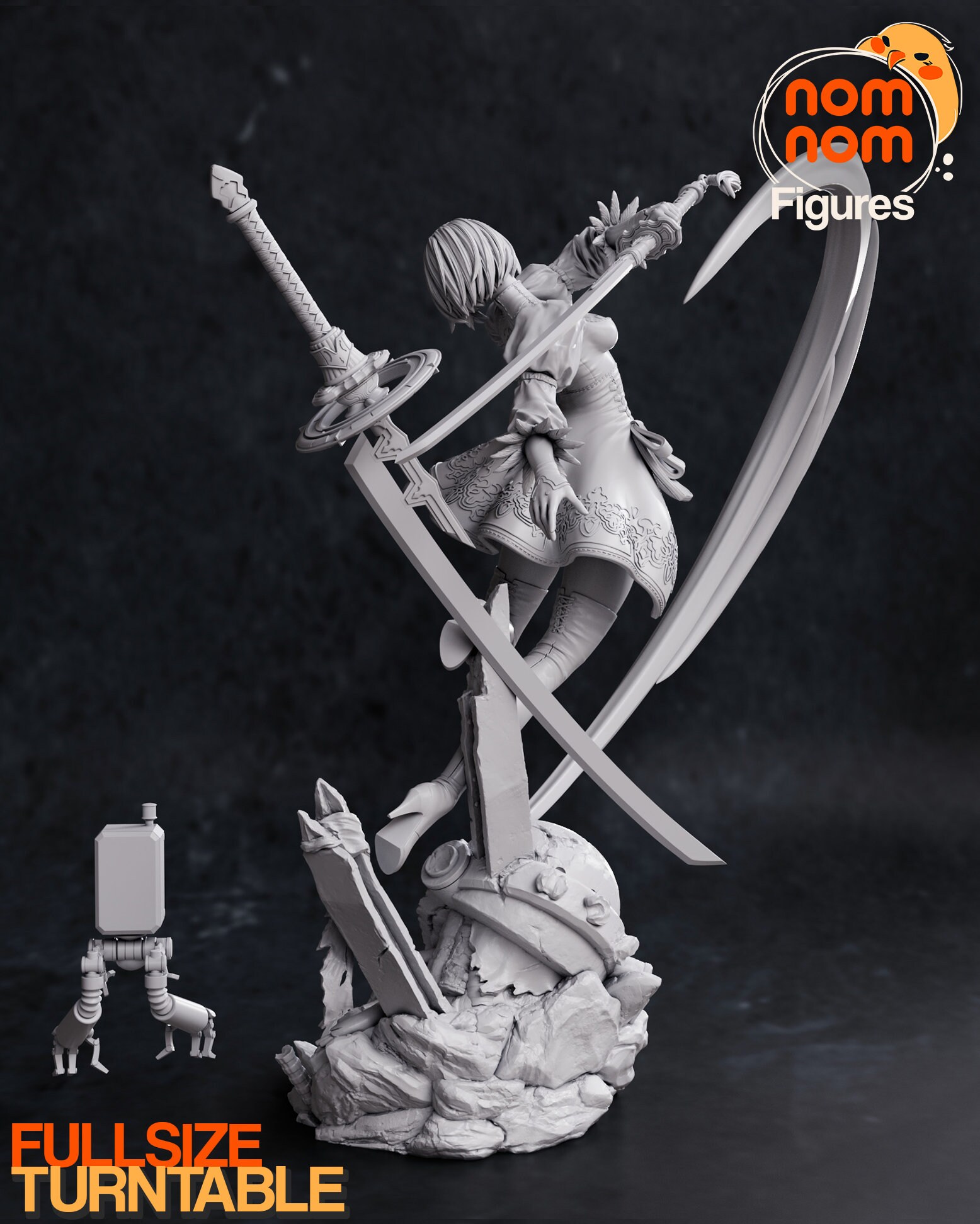 Android Figure Resin 3D Print Anime Sculpture DIY KIT - Etsy